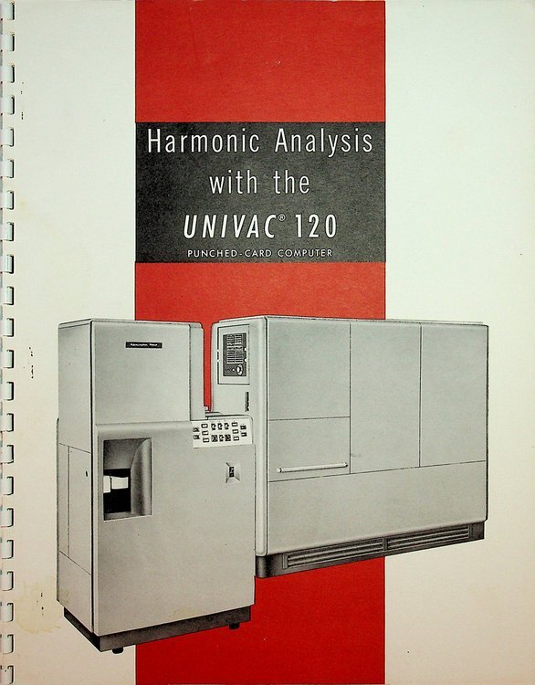 Harmonic Analysis with the UNIVAC 120 Punched Card Computer cover title ...